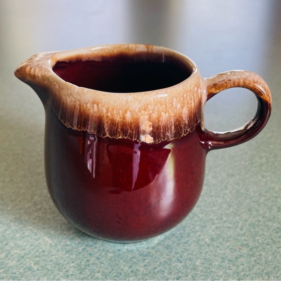 Mccoy | Dining | Vintage Mccoy Pottery Brown Drip Pitcher Creamer ...